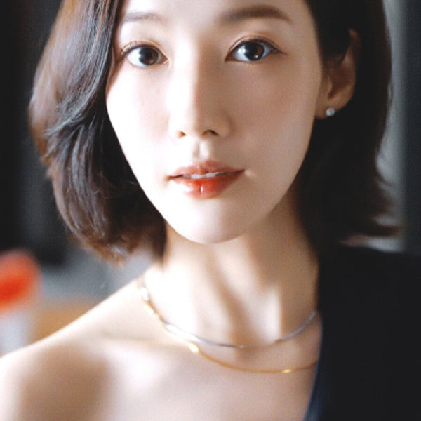 2 piece layered necklace as seen on Rachel Park in the Kdrama series M ...